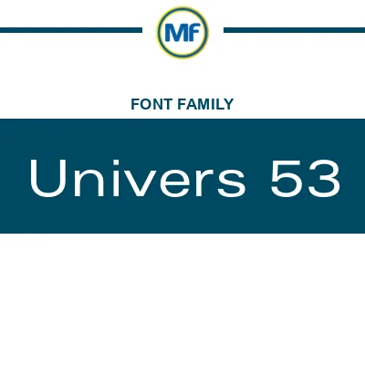 Download Univers 53 Fonts | MaisFontes