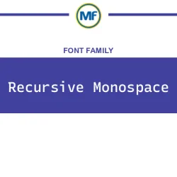 Recursive Monospace Bold: Free Font Download | MaisFontes