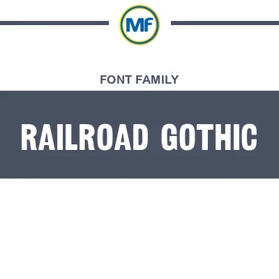 Download Railroad Gothic Fonts | MaisFontes