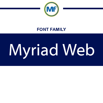 Myriad Web Font Family: Download Free | MaisFontes