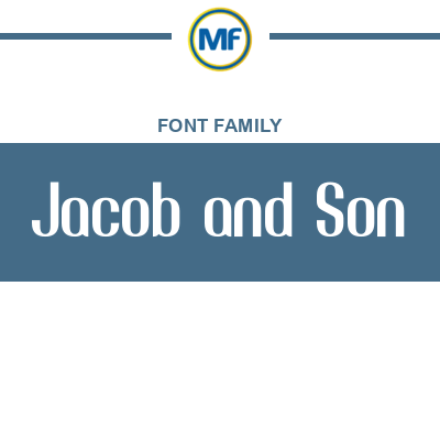 Jacob and Son Font Family: Download Free | MaisFontes
