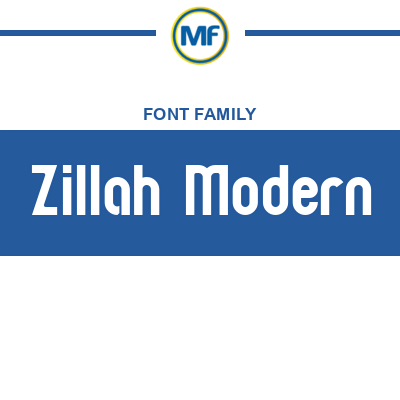 Download Zillah Modern Fonts | MaisFontes