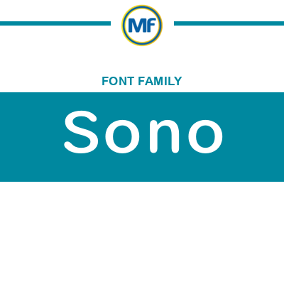 Download Sono Fonts (Google Fonts) | MaisFontes