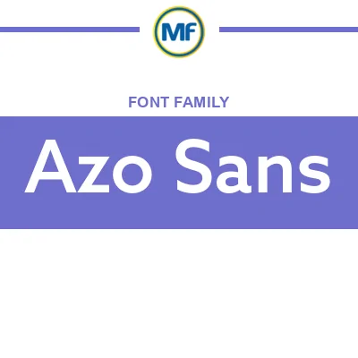 Download Azo Sans Fonts | MaisFontes