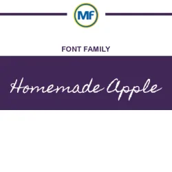 Homemade Apple: Free Font Download | MaisFontes