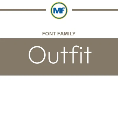 Download Outfit Fonts (Google Fonts) | MaisFontes