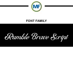 Rumble Brave Script Italic Font: Free Download | MaisFontes