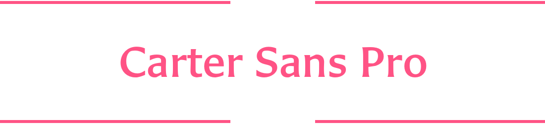 Carter Sans Pro Font: Free Download | MaisFontes