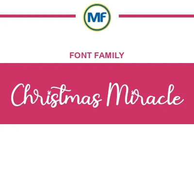 Download Christmas Miracle Fonts | MaisFontes
