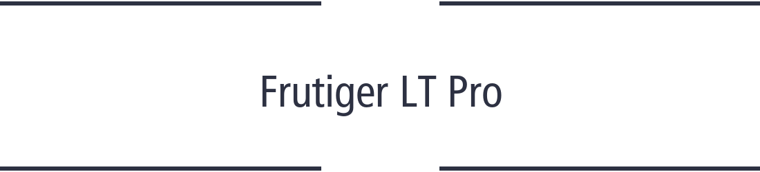 Frutiger LT Pro Font Family: Free Download | MaisFontes
