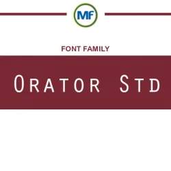 Orator Std Slanted: Free Font Download | MaisFontes