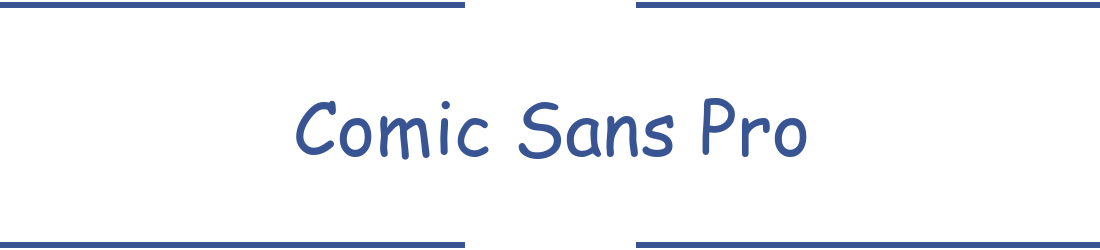 Comic Sans Pro：免费字体下载 | MaisFontes