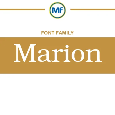 Download Marion Fonts | MaisFontes
