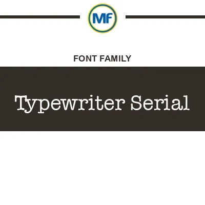 Download Typewriter Serial Fonts | MaisFontes