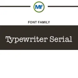 Typewriter Serial Regular Font: Free Download | MaisFontes