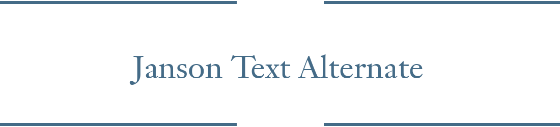 Janson Text 75 Bold: Free Font Download | MaisFontes