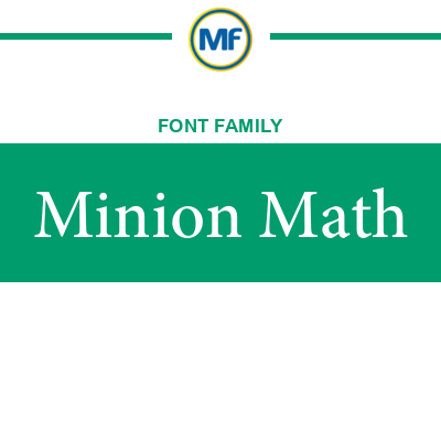 Minion Math Font Family: Download Free | MaisFontes