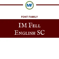 IM FELL English SC Font: Free Download | MaisFontes