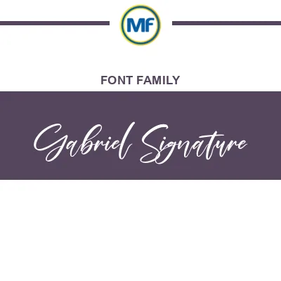 Gabriel Signature Font Family: Download Free | MaisFontes