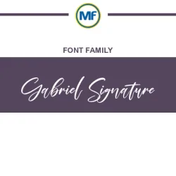 Gabriel Signature: Free Font Download | MaisFontes