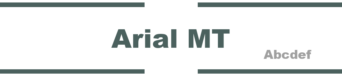 Arial MT Font: Free Download | MaisFontes