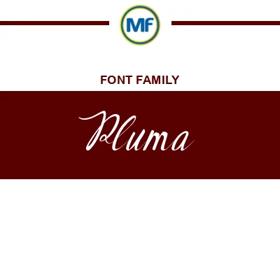 Pluma Font Family: Free Download | MaisFontes