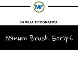 Nanum Brush Script: Descargar Fuente Gratis | MaisFontes