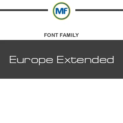 Europe Extended Font Family: Download Free | MaisFontes
