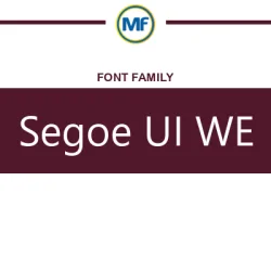 Segoe UI WE SemiBold: Free Font Download | MaisFontes