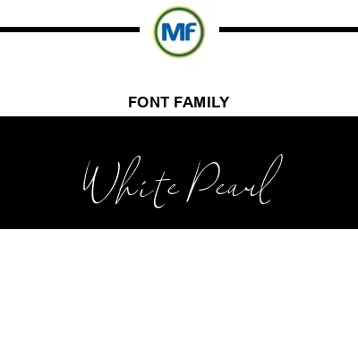 White Pearl Font Family: Free Download | MaisFontes