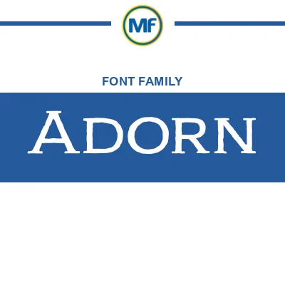 Adorn Font Family: Download Free | MaisFontes