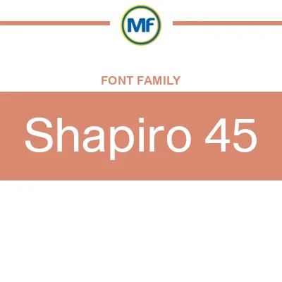 Shapiro 45 Font Family: Download Free | MaisFontes