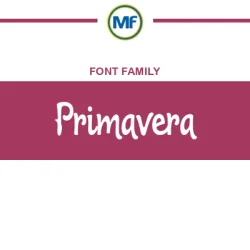Primavera Regular: Free Font Download | MaisFontes