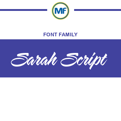 Download Sarah Script Fonts | MaisFontes