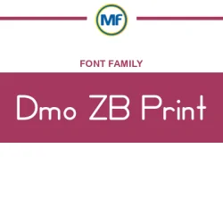 Dmo ZB Print Regular Font: Free Download | MaisFontes