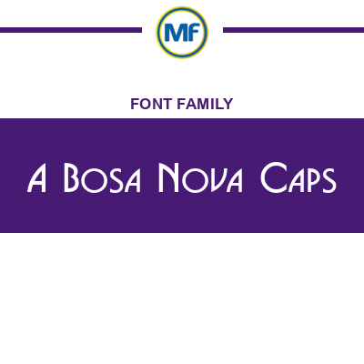 A Bosa Nova Caps Font Family: Download Free | MaisFontes