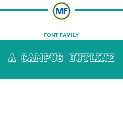 A Campus Outline Font Family: Download Free | MaisFontes