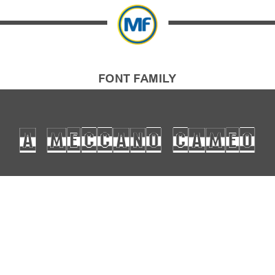 A Meccano Cameo Font Family: Download Free | MaisFontes