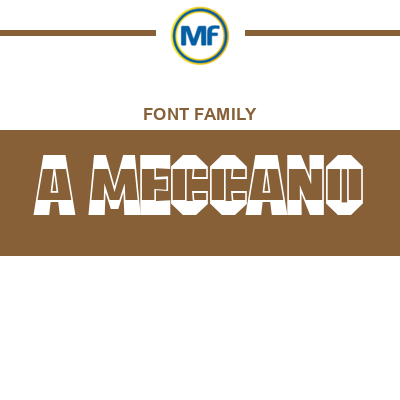 A Meccano Font Family: Download Free | MaisFontes