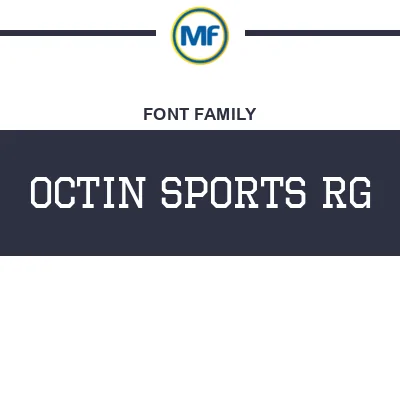 Octin Sports Rg Font Family: Download Free | MaisFontes