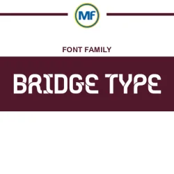 Bridge Type Regular: Download Free Font | MaisFontes