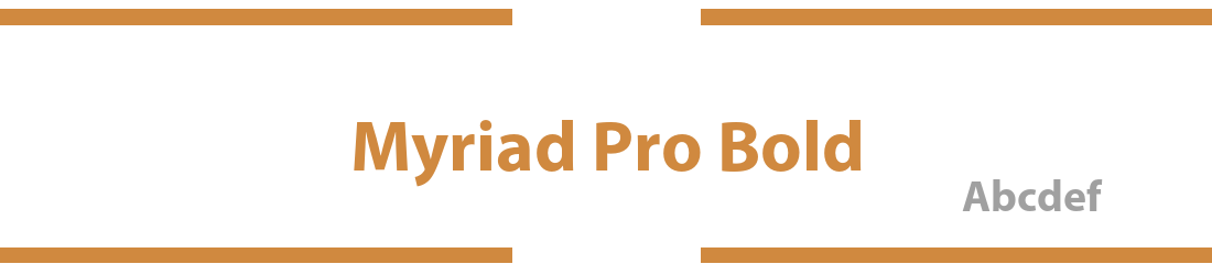 Myriad Pro Bold: Free Font Download | MaisFontes