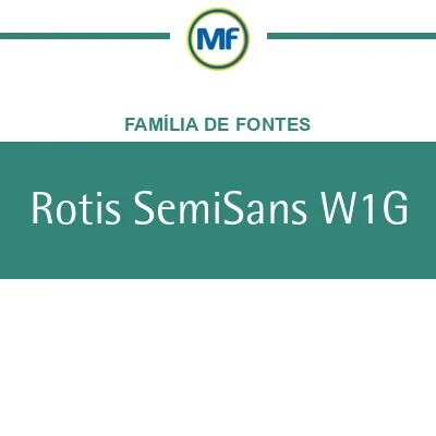 Rotis Semi Sans W1G Família de Fontes: Baixe Grátis | MaisFontes