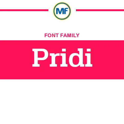 Download Pridi Fonts (Google Fonts) | MaisFontes