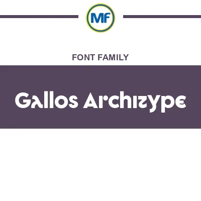 Download Gallos Architype Fonts | MaisFontes