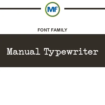 Download Manual Typewriter Fonts | MaisFontes