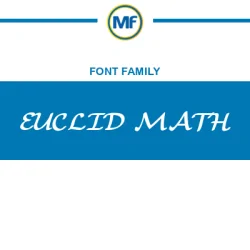 EUCLID MATH ONE CAPS: Free Font Download | MaisFontes