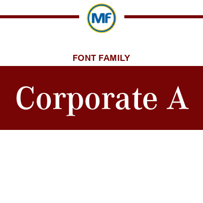 Download Corporate A Fonts | MaisFontes