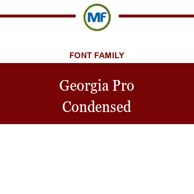 Download Georgia Pro Condensed Fonts | MaisFontes