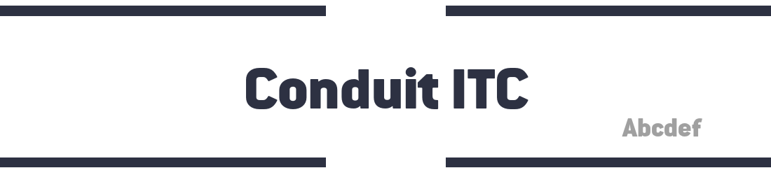 Conduit ITC Bold: Free Font Download | MaisFontes